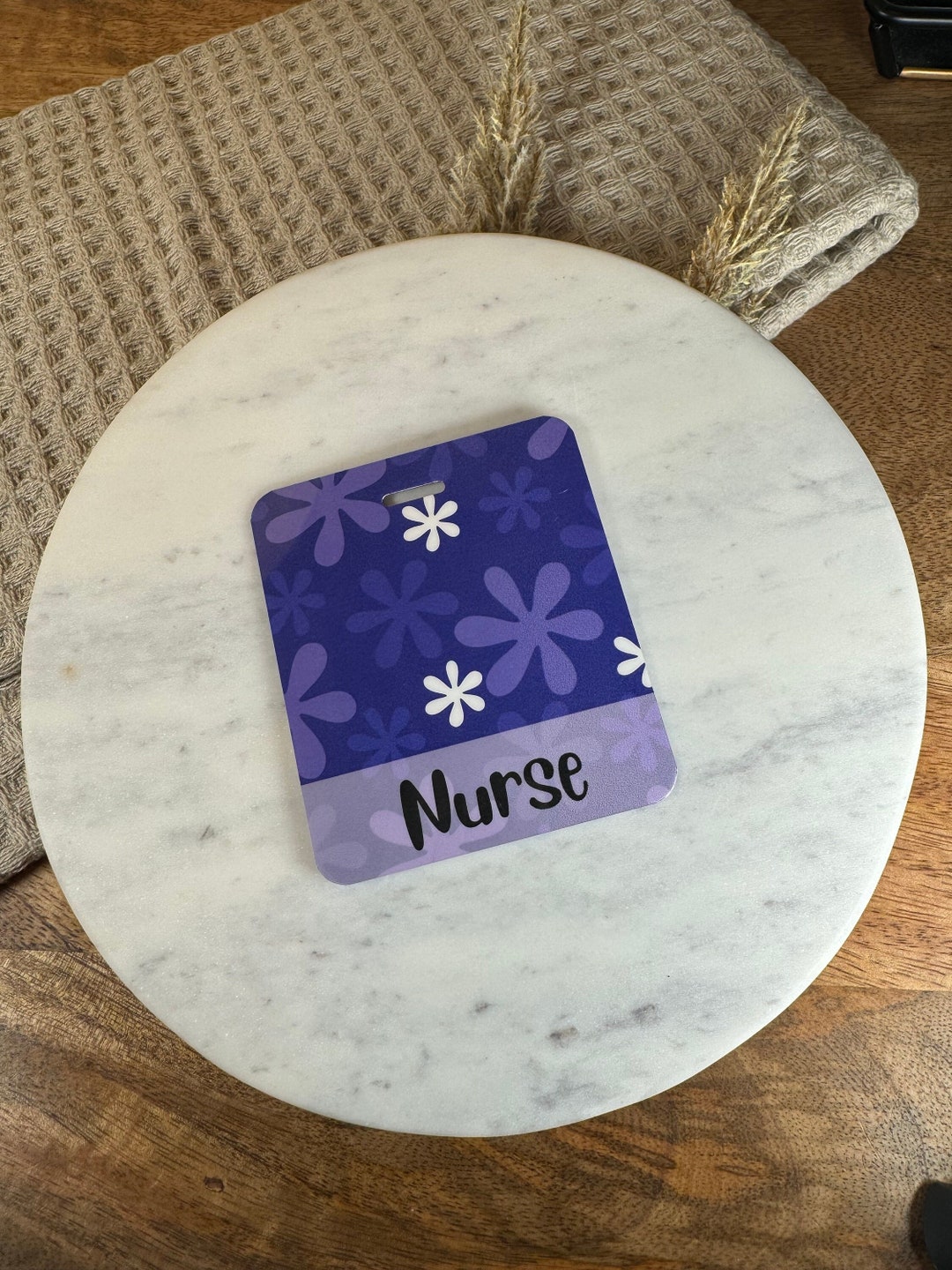 Custom Lightweight Purple Flow Badge Buddy | ID Badge | Marker Parker ...