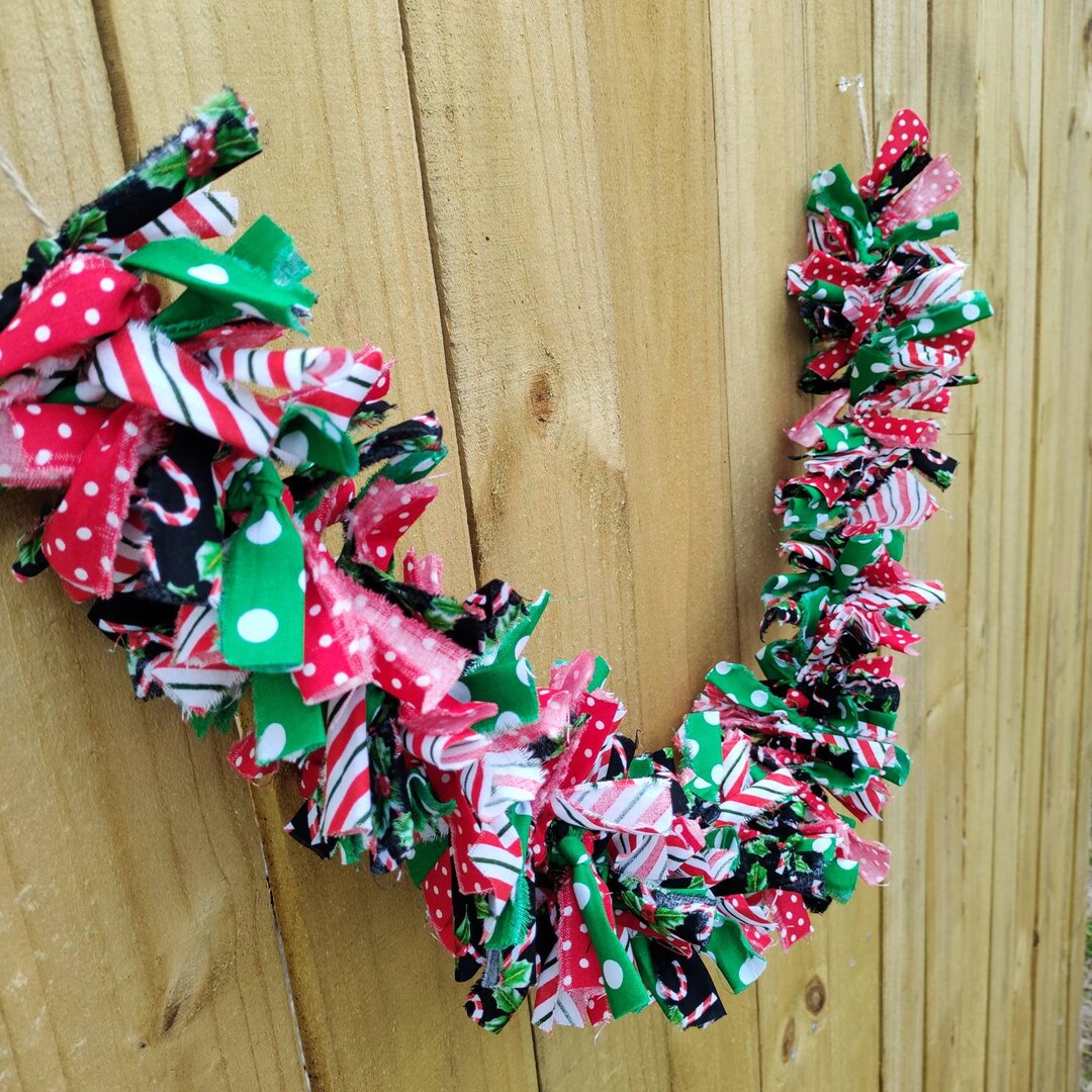 3 FT Christmas Farmhouse Candy Cane, Peppermint, Holly Berry, Red ...