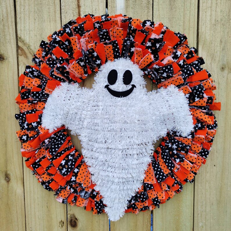 Halloween Ghost Jack O Lantern Pumpkin Polka Dot Orange - Etsy
