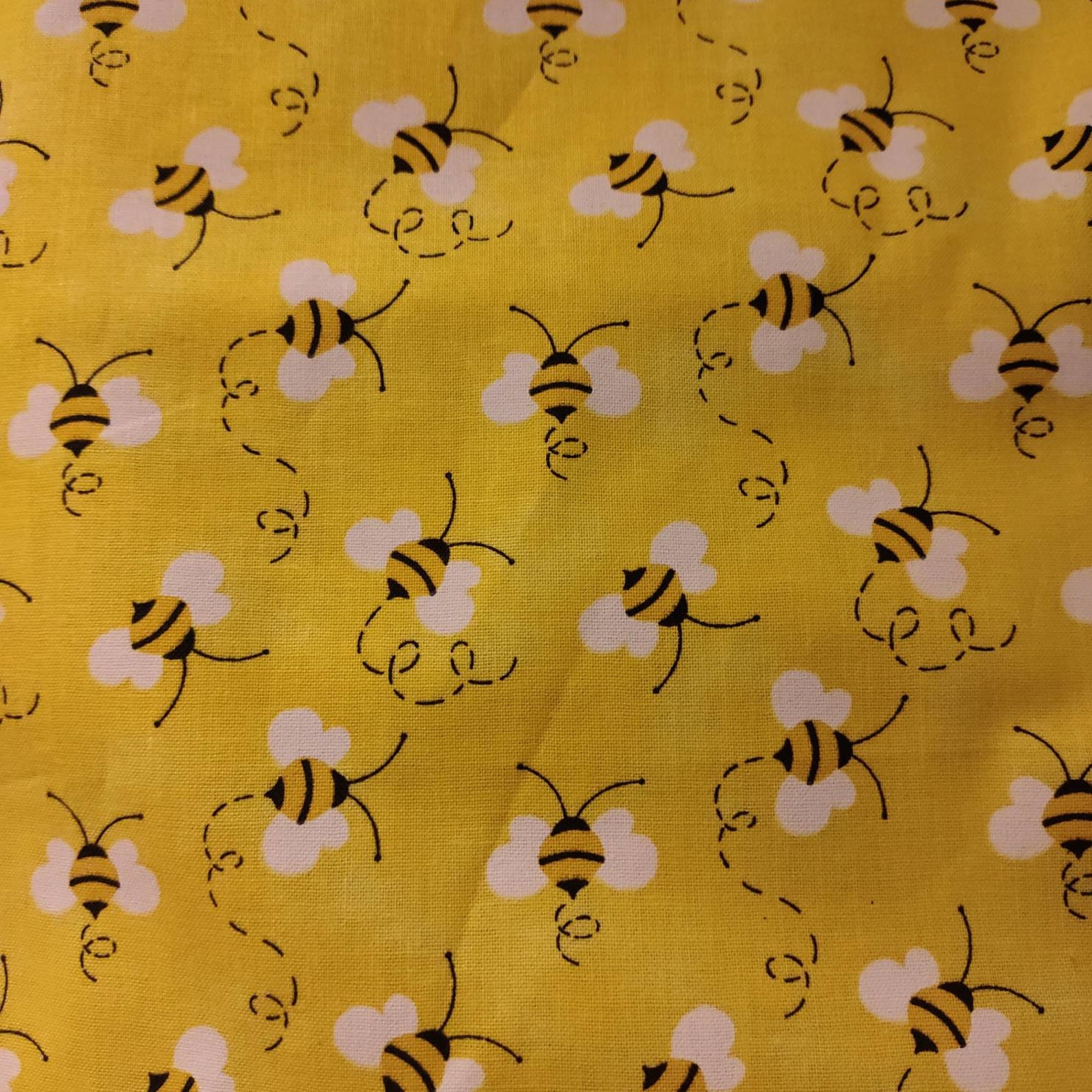 3FT Bee Themed Yellow Black Polka Dot Gingham Rag Garland Swag Valance ...