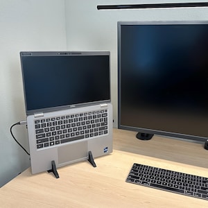 Vertical Laptop Stand - Ergonomic Desk Storage (set of 2) - 3D Printed ...