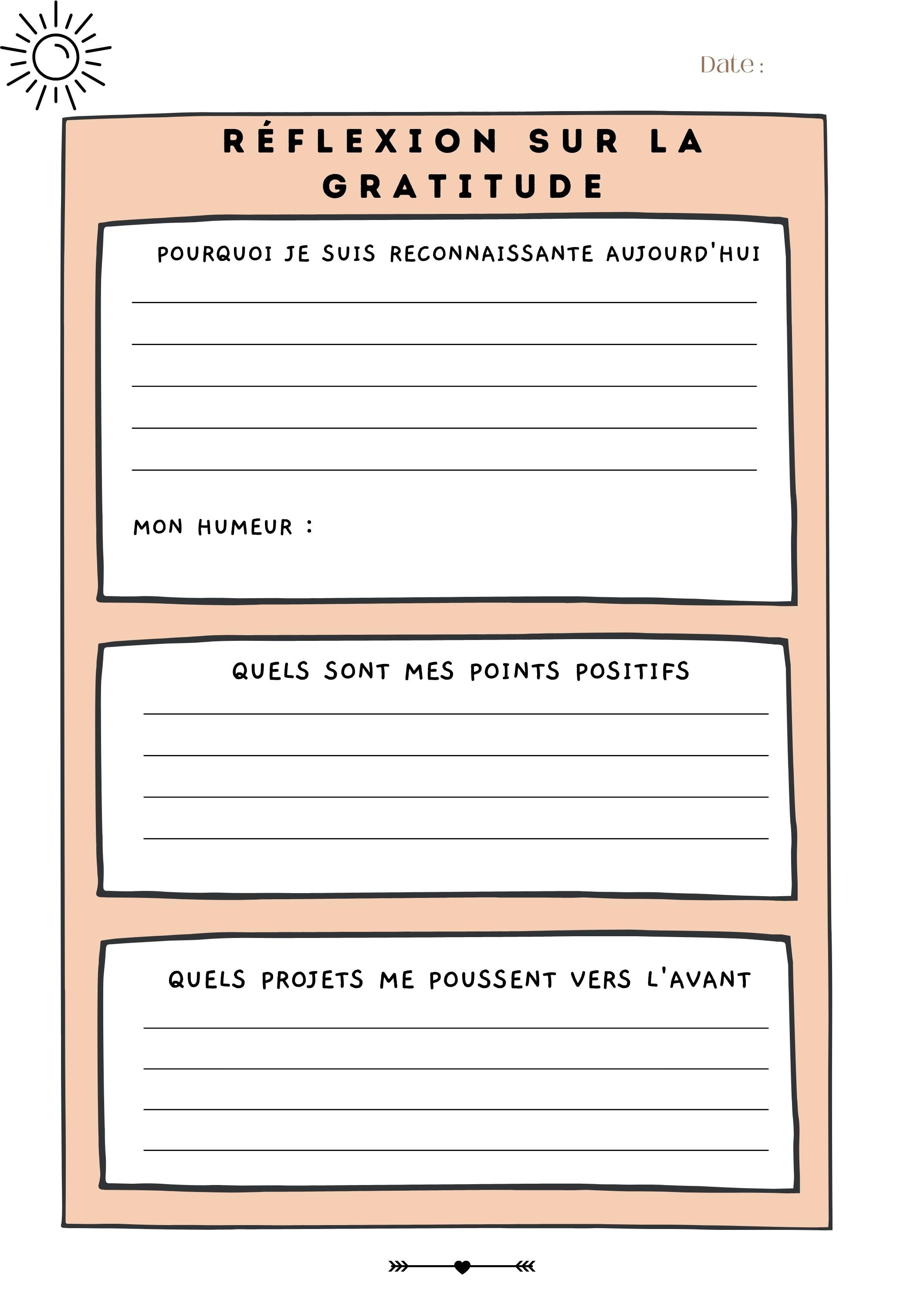 Printable Gratitude Journal Instant Download - Etsy