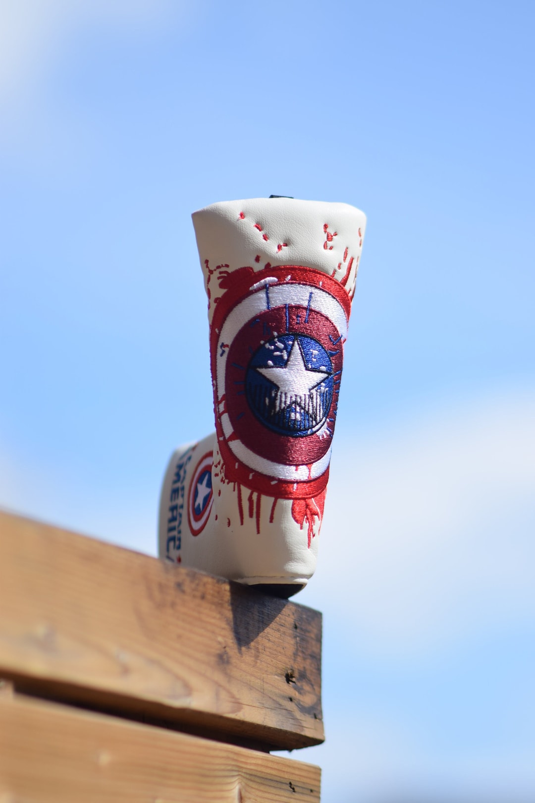 Captain America Splatter Golf Magnetic Putter Head Cover | Avengers ...
