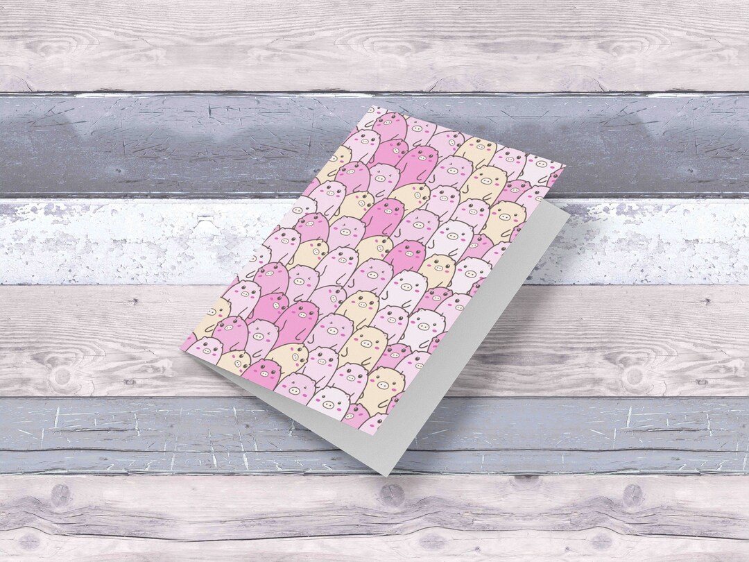Cute Pig Card Funny Printable Digital Download Gifts for Him or Her ...