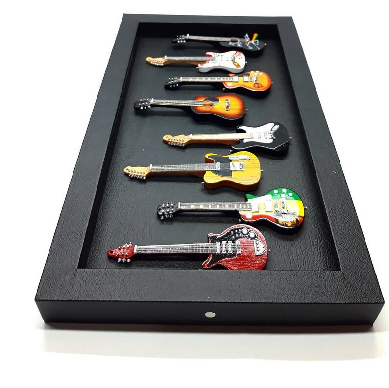 Shadow Box Frame Music Frame Miniature Guitar Contents 8 Pcs - Etsy
