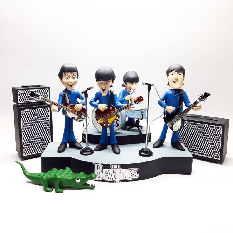 Action Figures Statue the Beatles Paul Mccartnyjohn - Etsy