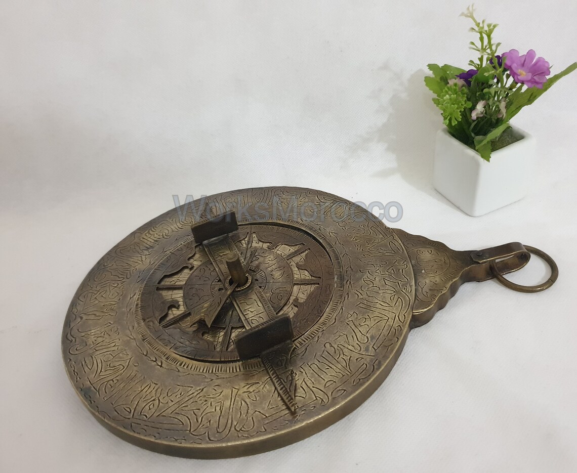 Engraved Brass Astrolabe – Islamic Persian Style Replica - Etsy