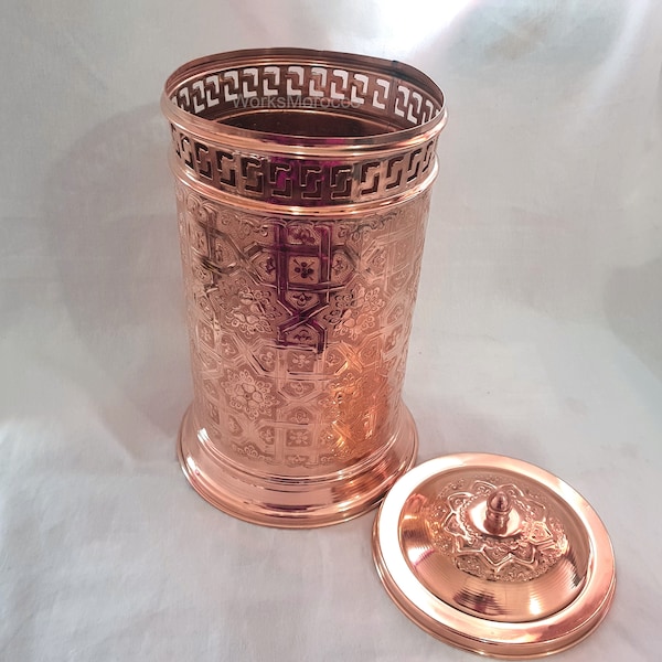 Copper Trash Can - Etsy