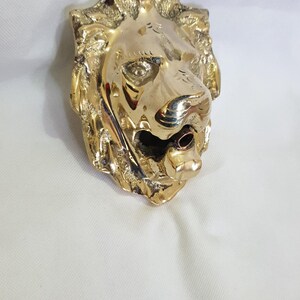Brass Unlacquered Lion Wall Mount Faucet With VALVE - Bathroom Lion ...