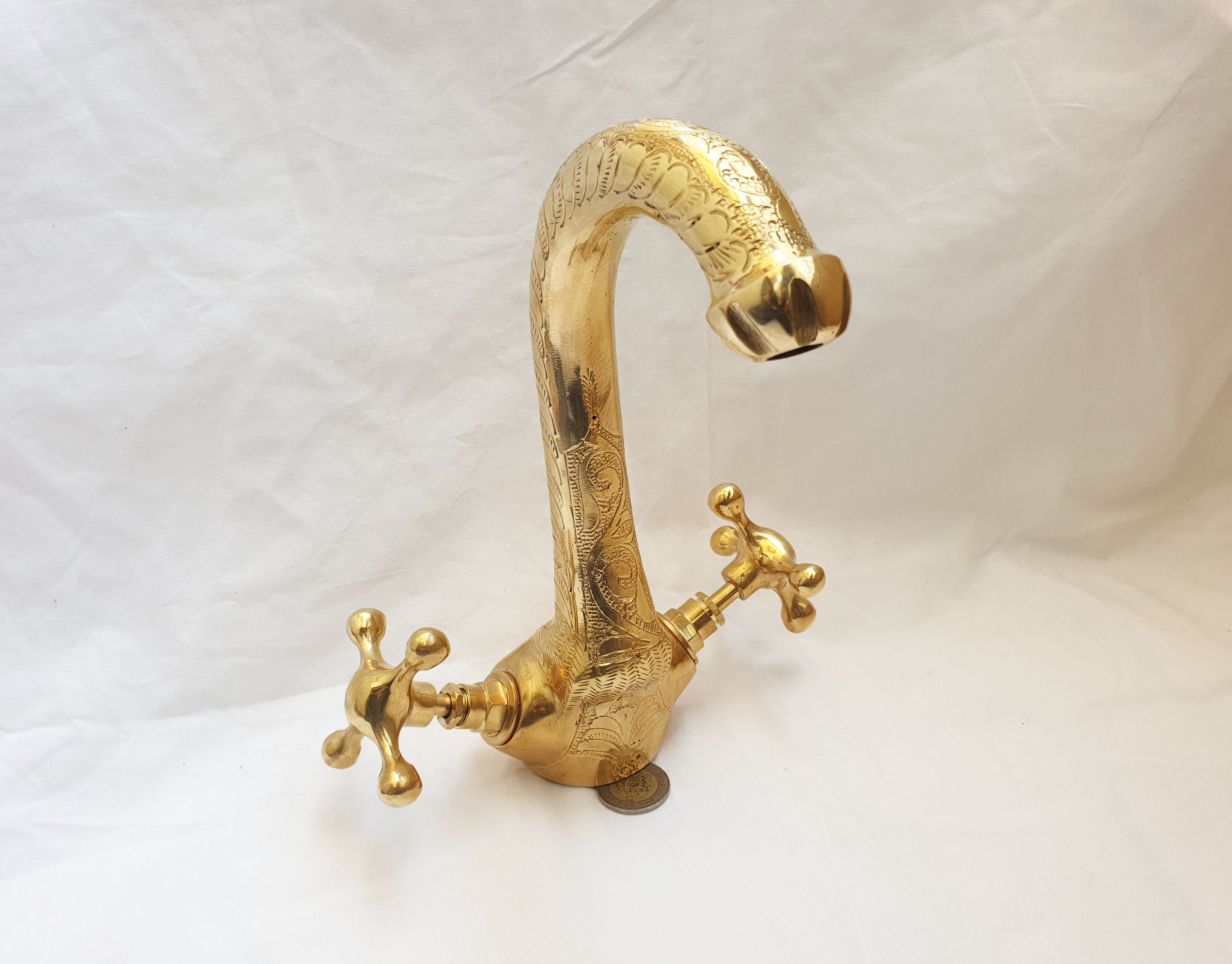 Moroccan Brass Faucet - Moroccan Bathroom - Moroccan Handmade Faucet ...