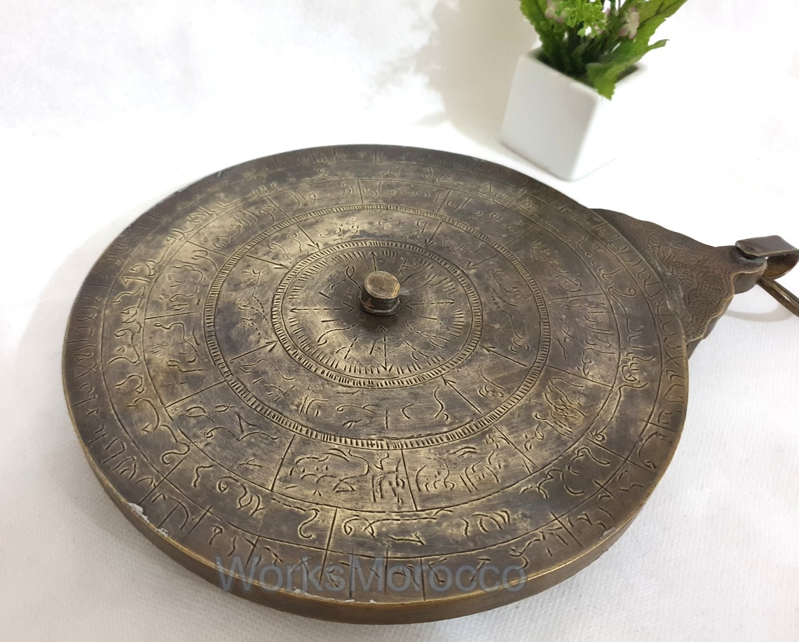 Engraved Brass Astrolabe – Islamic Persian Style Replica - Etsy