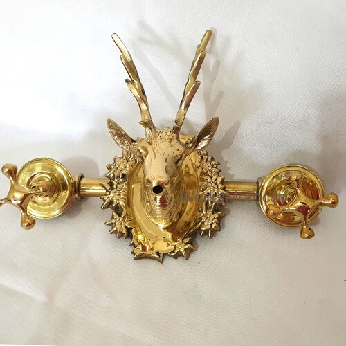 Brass Unlacquered Lion Wall Mount Faucet Bathroom Lion Head - Etsy