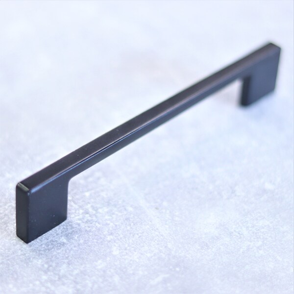 Matte Black Cabinet Pulls - Etsy
