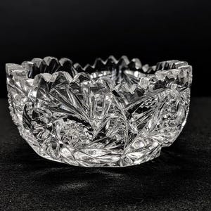 Vintage Gorgeous America Brilliant Cut Glass Sample Bowl - Etsy