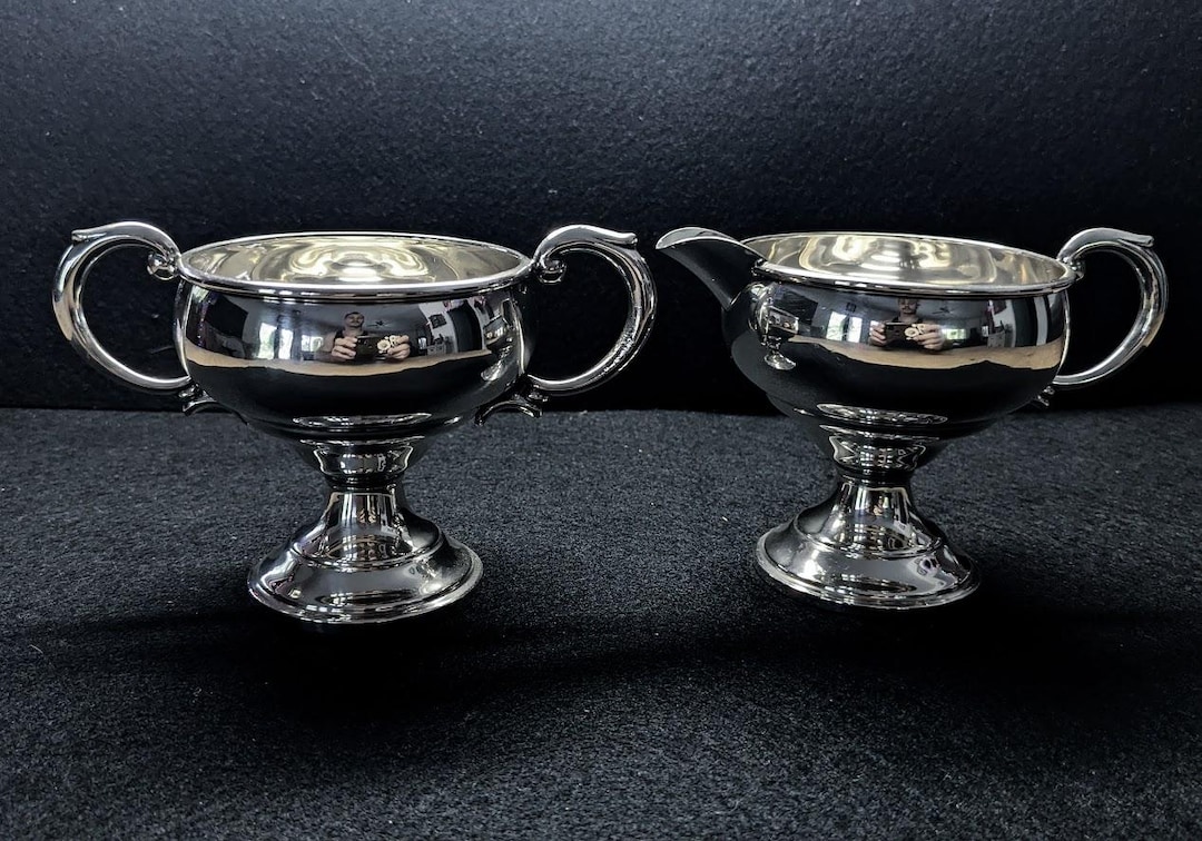Preisner Silver Co. Sterling Silver Sugar & Creamer Set - Etsy