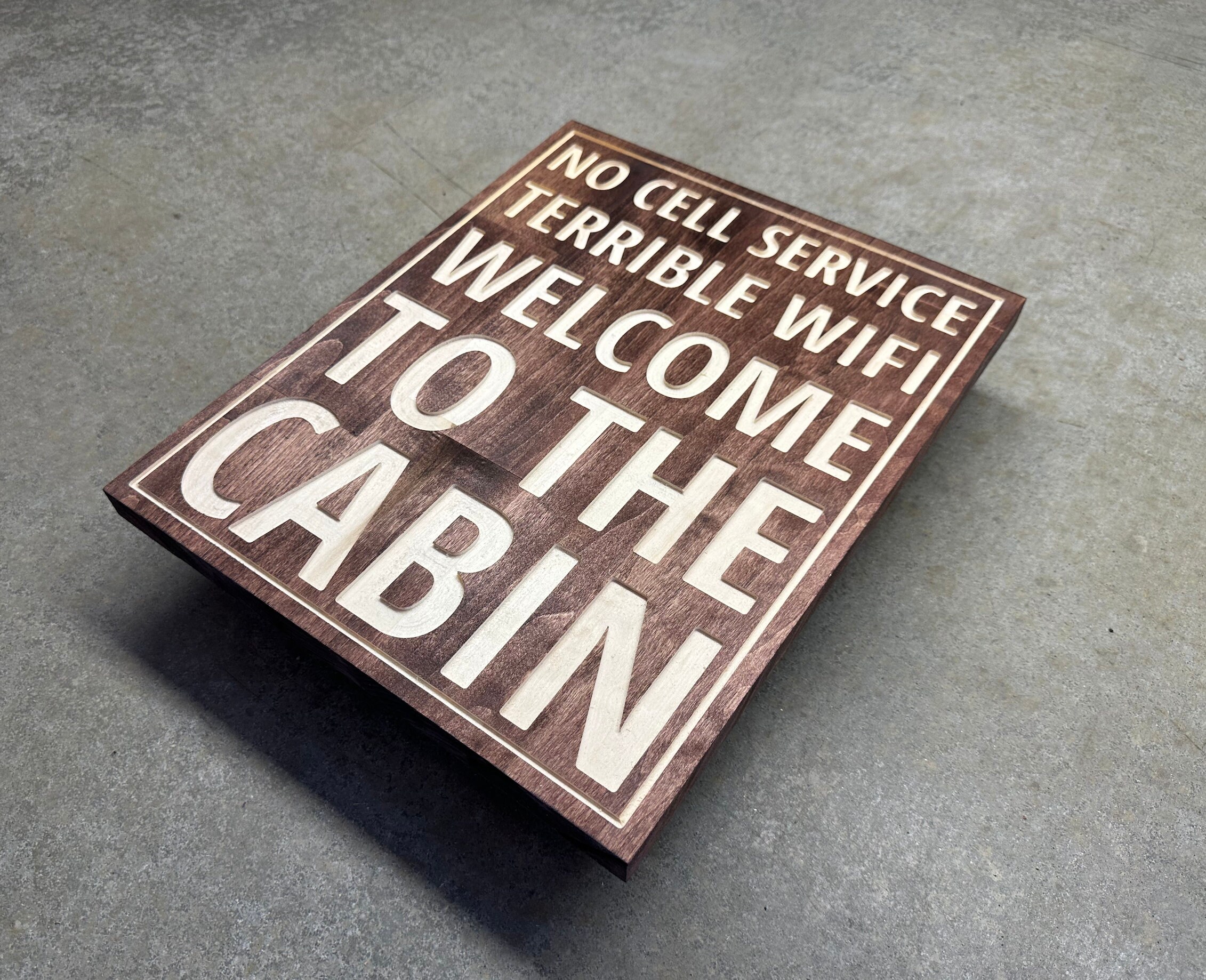 No Cell Service Terrible Wifi Cabin Welcome Sign - Etsy