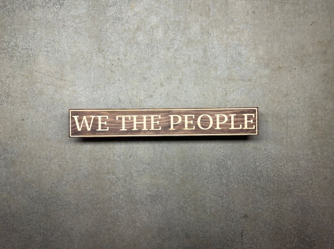 We the People Sign - Etsy