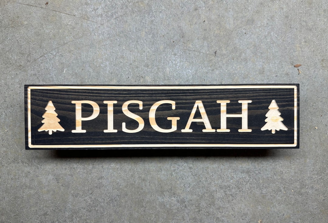 Pisgah Indoor Wood Sign With Trees - Etsy