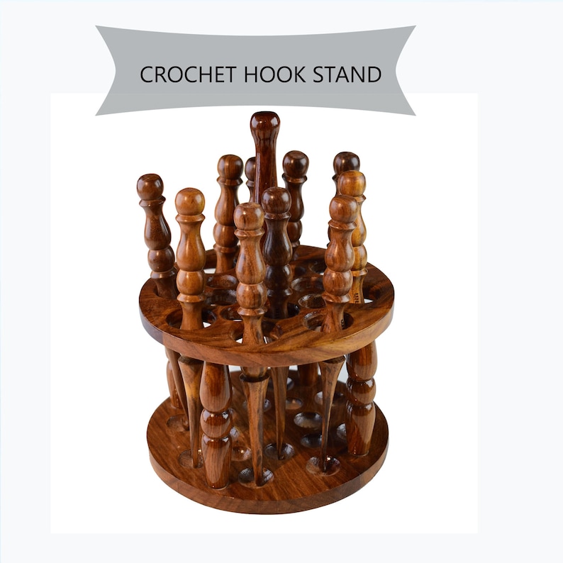 Rosewood Set of 12 Crochet Hooks 3.5 Mm to 12 Mm Hand Turned - Etsy