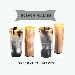 Viking Drinking Horn Mug Set: Real Ox Horn, Groomsmen Gift - Etsy