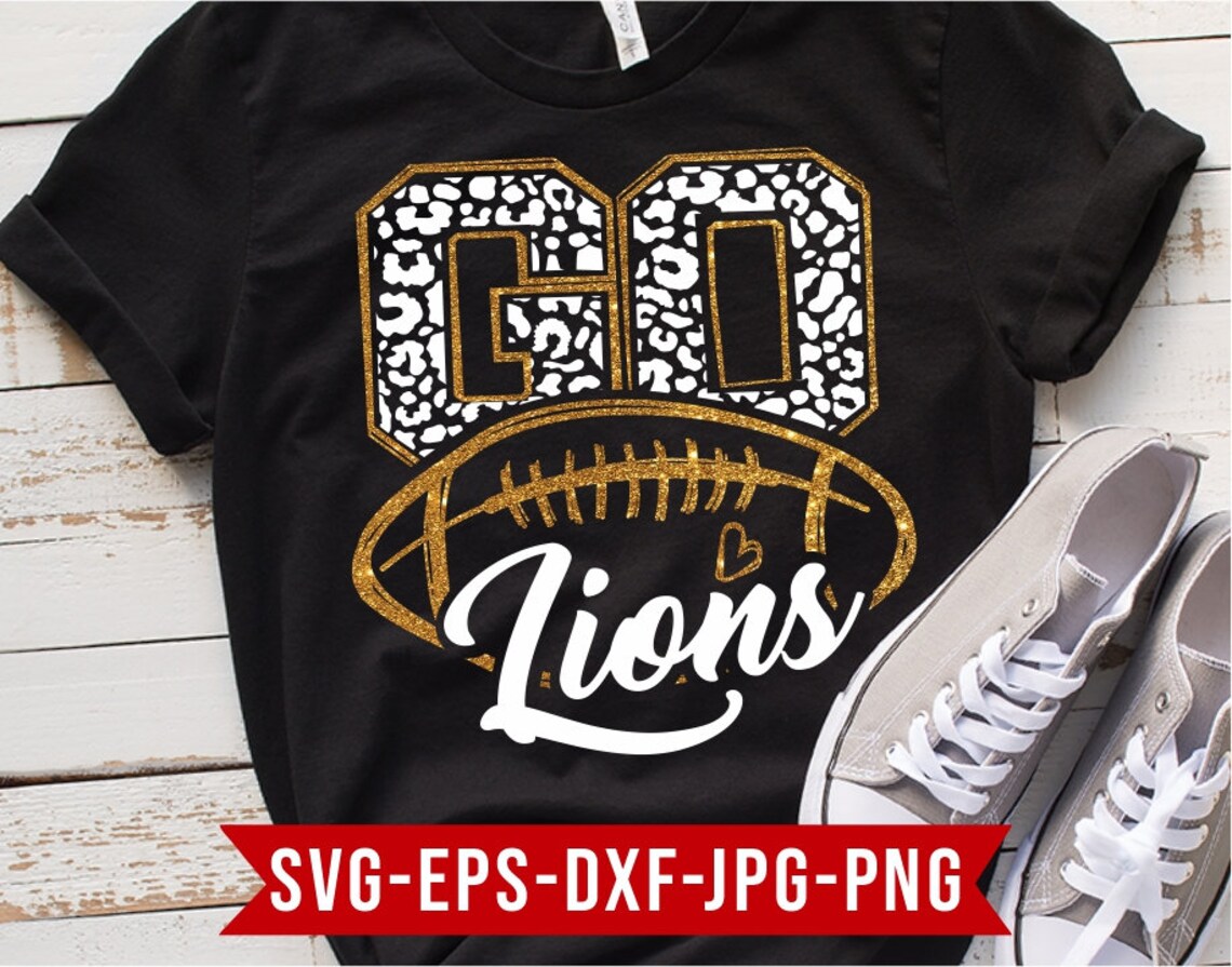 Go Lions Svg Football SVG Cameo Cricut Mama Svglions - Etsy