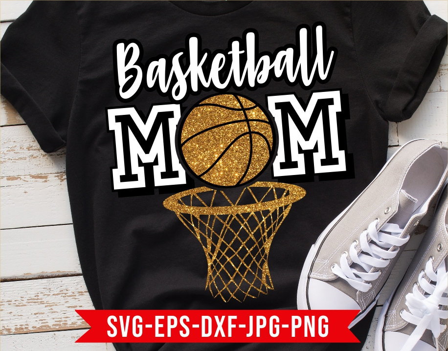Basketball Mom Svgbasket Hoop Svgsilhouettecricut Svg Mama Etsy