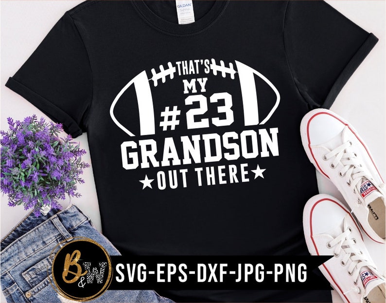 That's My Grandson SVG Football SVG Png Football - Etsy