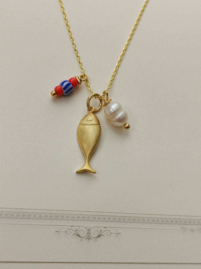 925 Sterling Silver Tiny Fish Necklace, Pisces Pendant, Summer Necklace ...