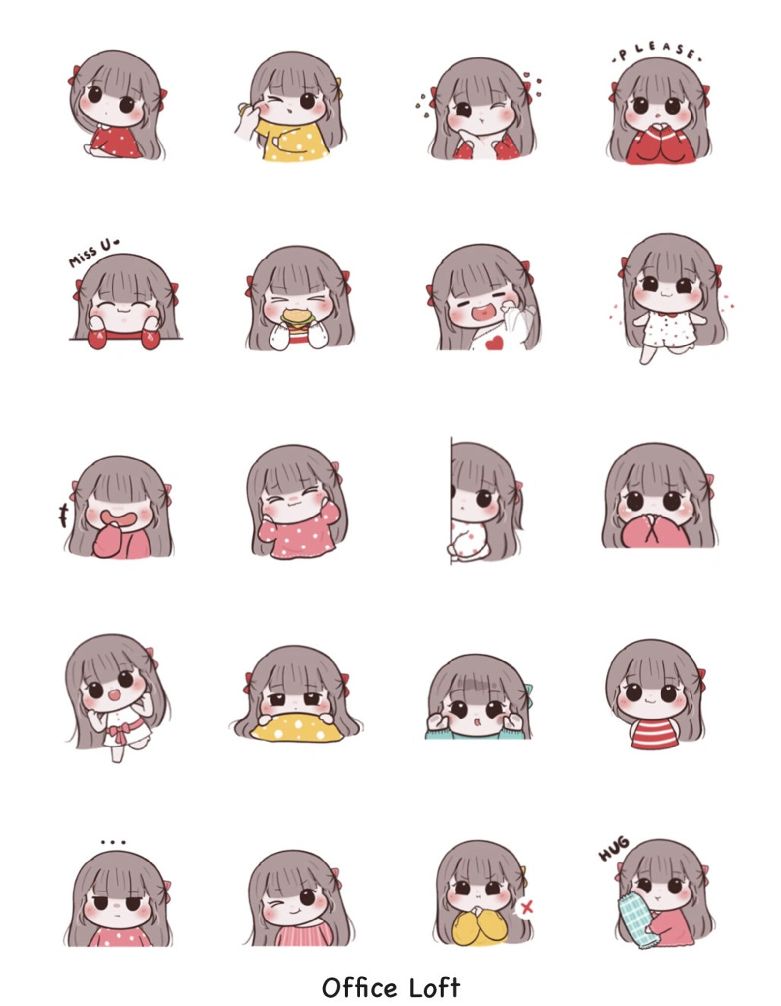 Little Girl Digital Stickers Happy Sticker Pack Digital Planner Sticker ...