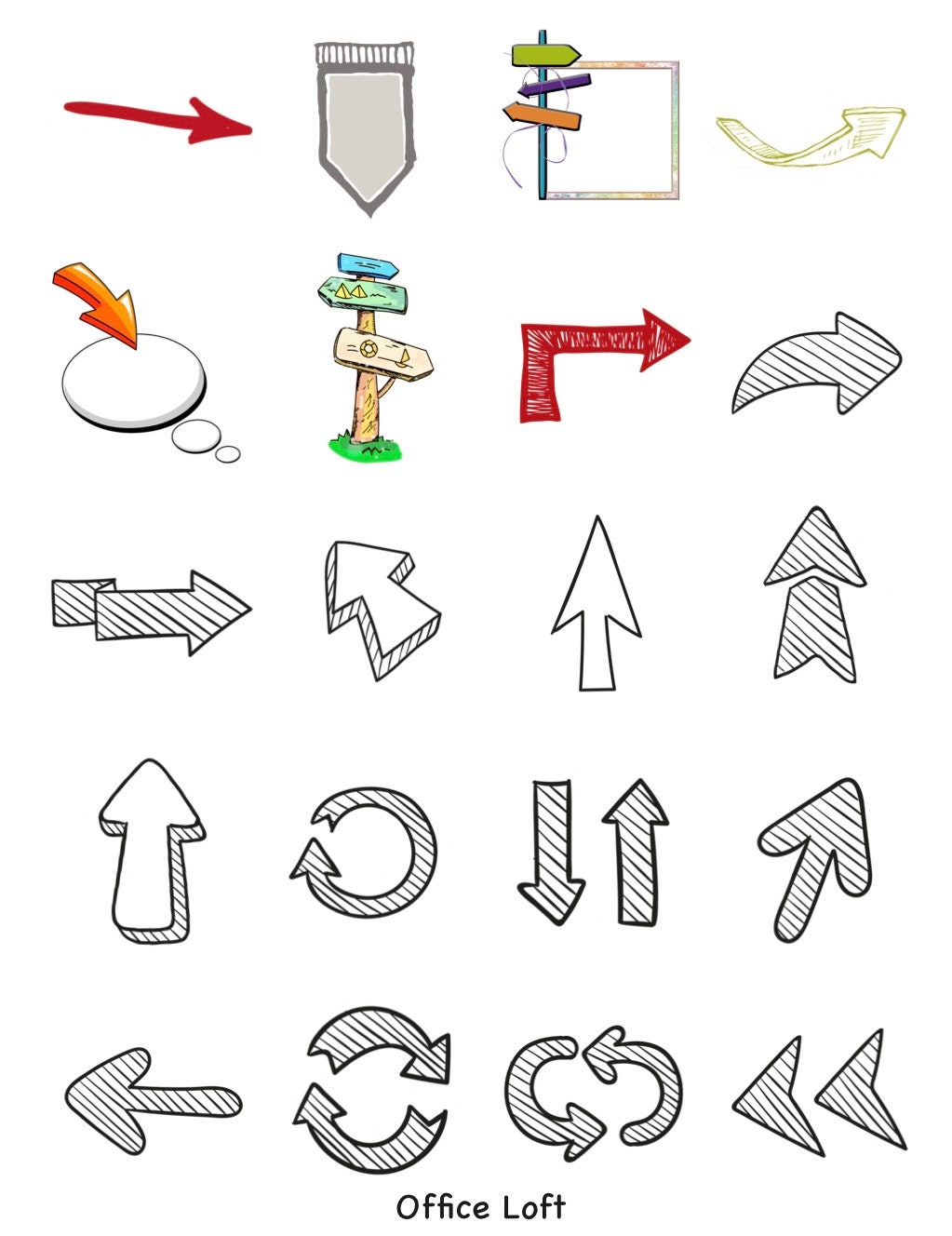 Arrow Digital Stickers Happy Sticker Pack Digital Planner - Etsy