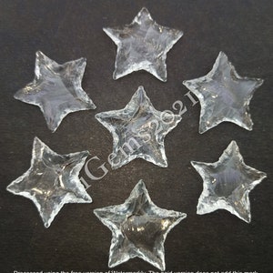 Clear Quartz Star Shape, Glass Stone Man-made Star Shape Crystal - Star ...