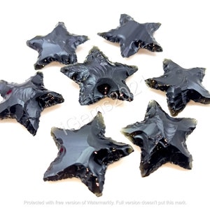 Black Obsidian Star, Obsidian Stars, AAA Crystal Star Carvings, Star ...