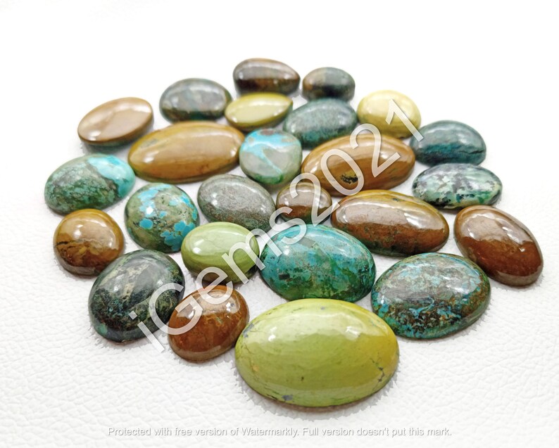 Natural Tibetan Turquoise Cabochon Lot, Turquoise Jewelry - Tibetan ...