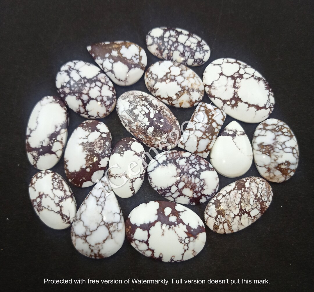 Natural Wild Horse Magnesite Turquoise Gemstone, Wild Horse Magnesite ...