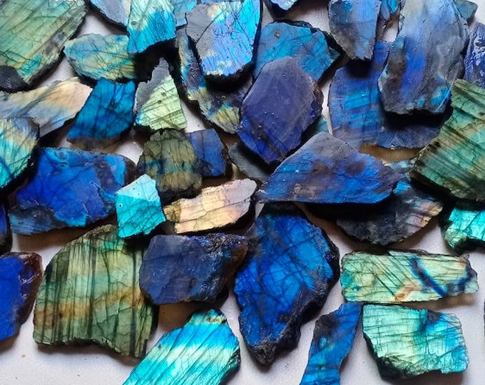 Natural LABRADORITE SLAB, Polished Labradorite Slice, Wholesale Raw ...