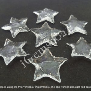 Clear Quartz Star Shape, Glass Stone Man-made Star Shape Crystal - Star ...