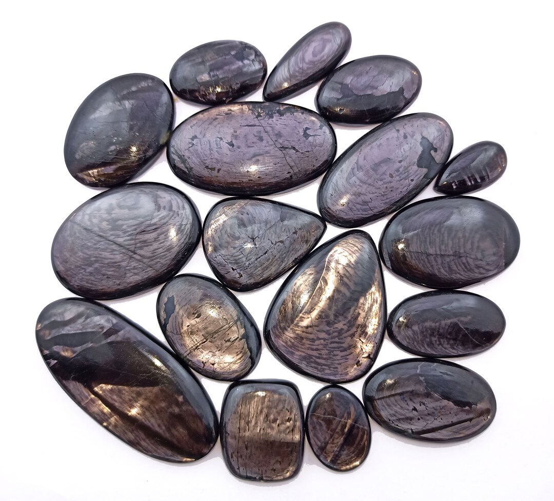 Natural Hypersthene Cabochon Lot, Gemstone Jewelry - Hypersthene Loose ...
