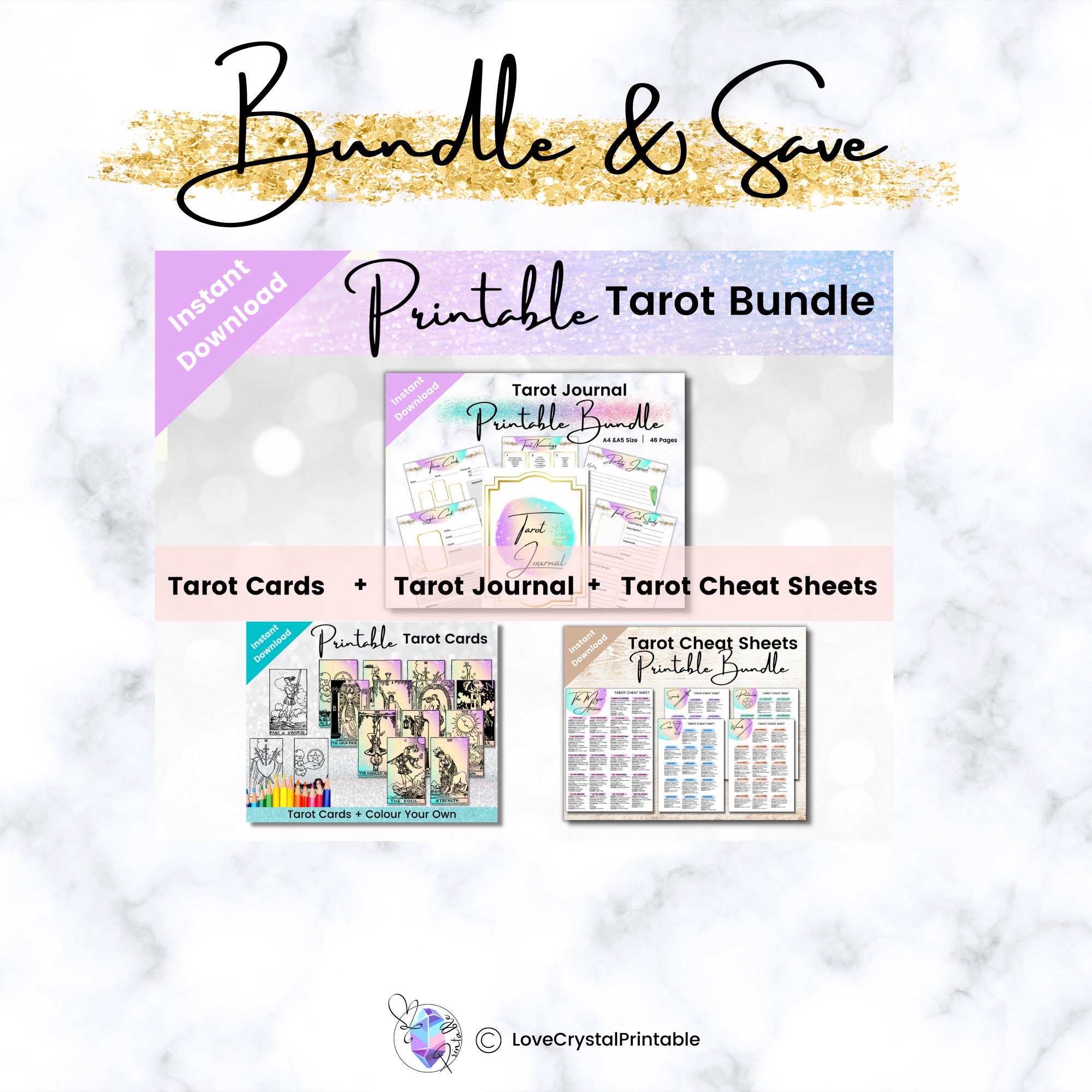 Printable Tarot Cheat Sheet Bundle Rider Waite Deck Tarot - Etsy Australia
