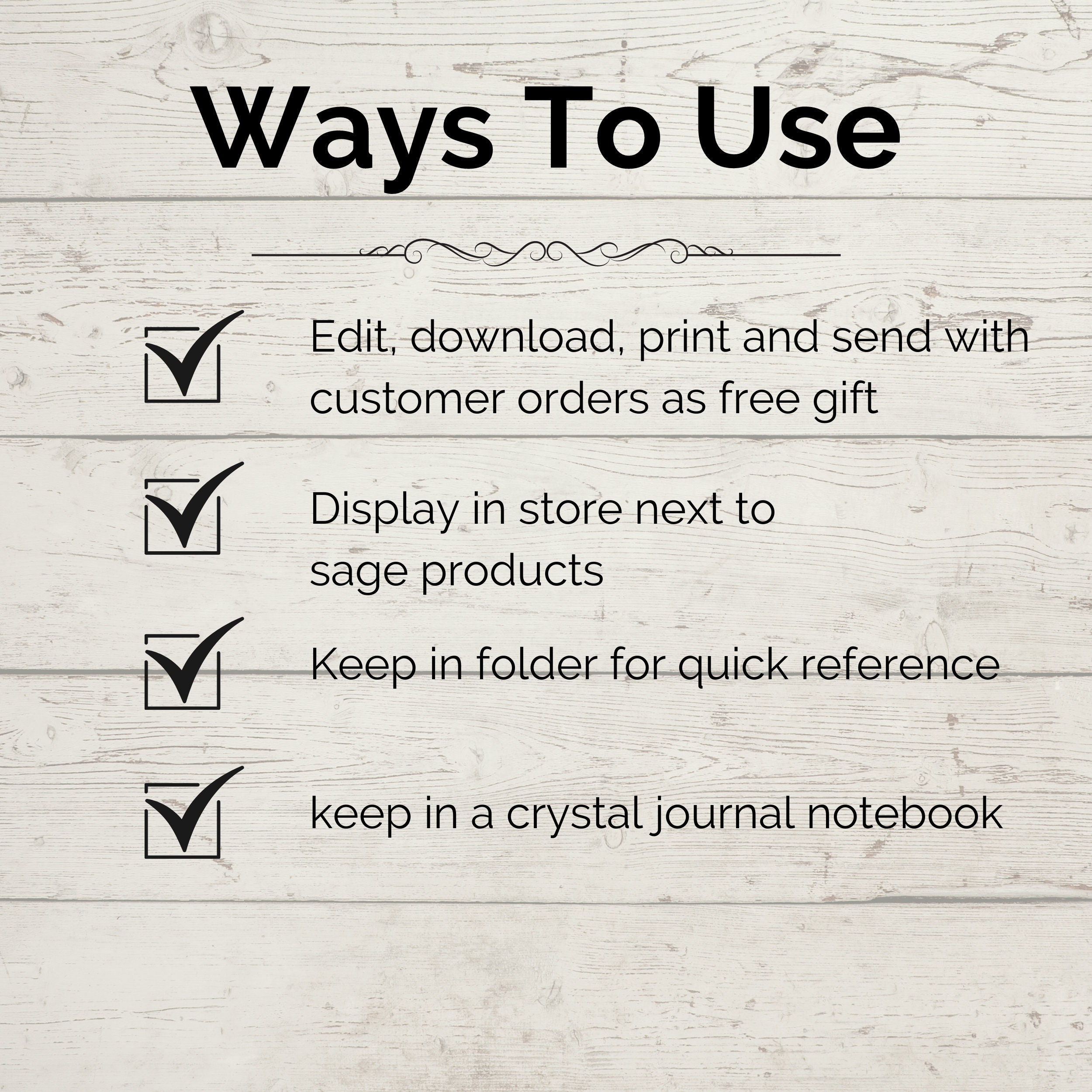 Sage Smudging Printable, White Sage, Smudging Guide, Smudge Card, Sage ...