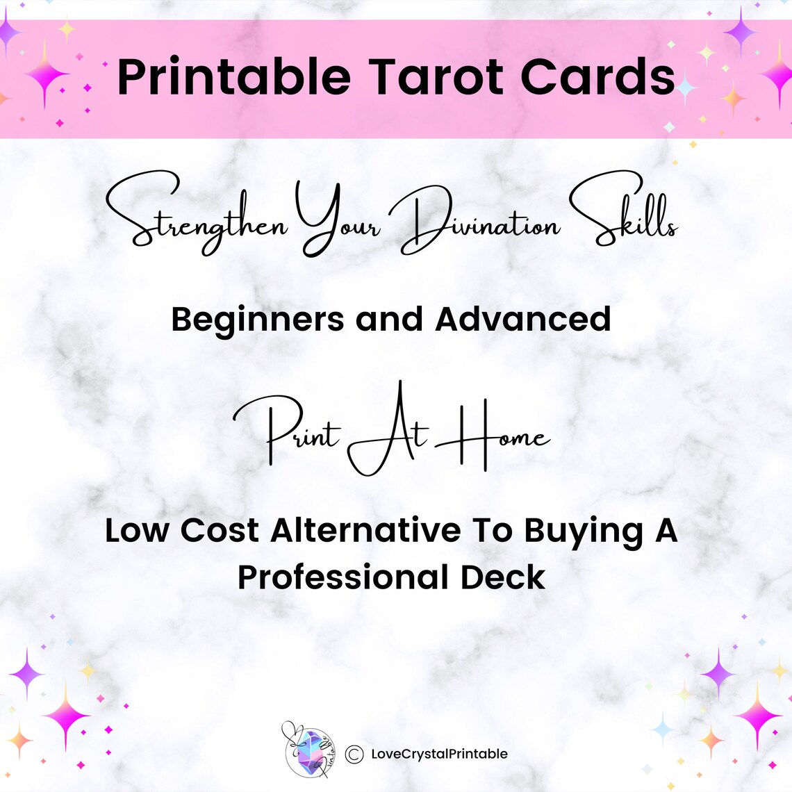Printable Line Art Tarot Card Deck to Colour, Tarot Journal Printable ...