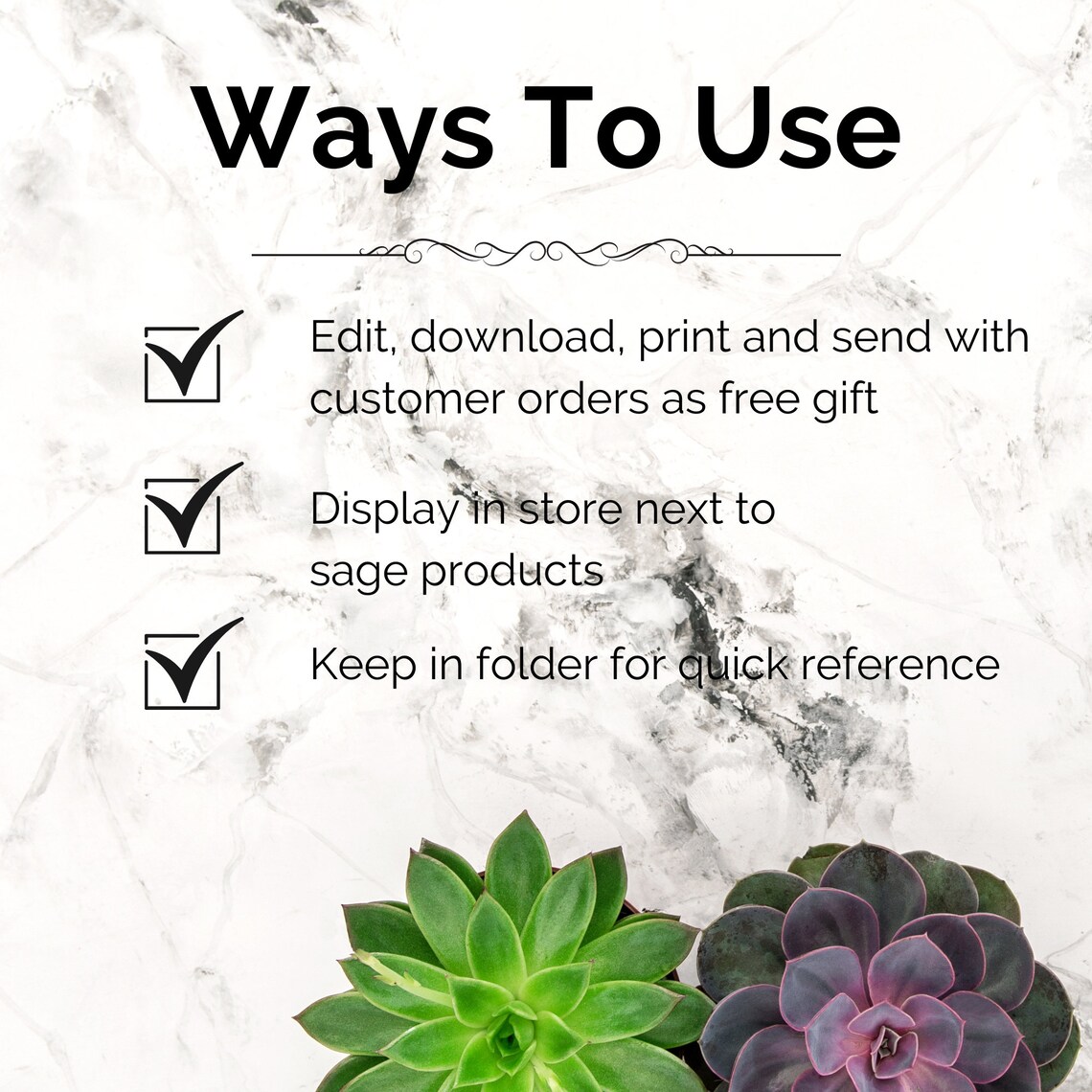 Sage Smudging Template Printable, Smudging Guide Printable ,crystal ...