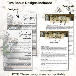 Sage Smudging Template Printable, Smudging Guide Printable ,crystal ...