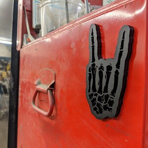 Custom Toolbox Drawer Emblems - Rock on Skeleton - Etsy