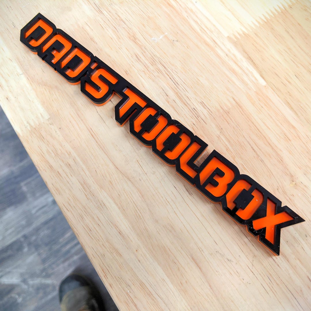Dad's Toolbox Emblem - Multiple Colors Available - Etsy