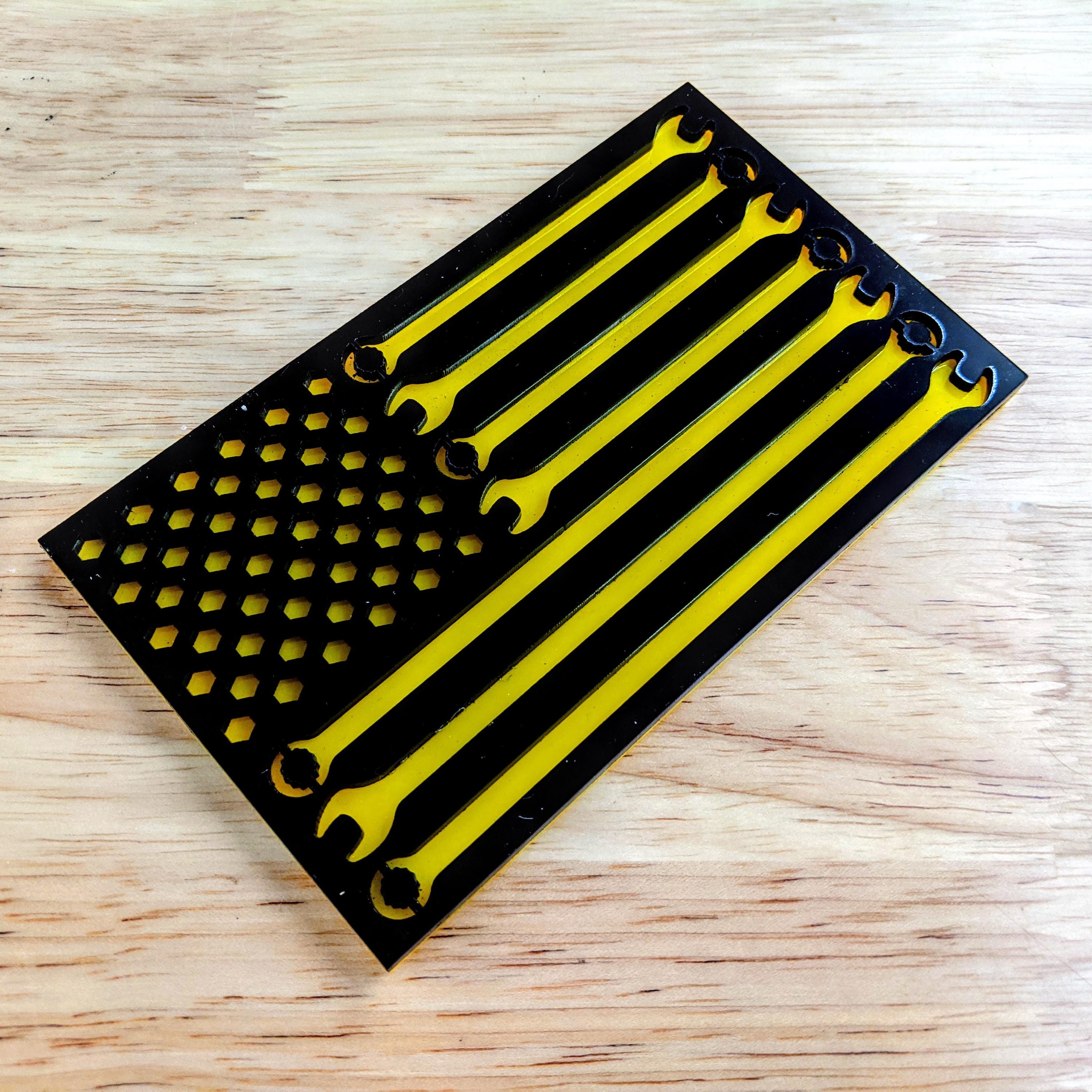 Mechanics Flag Emblem - Multiple Colors Available - Etsy