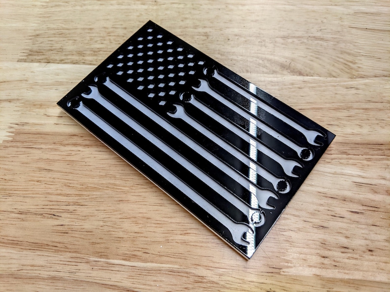 Mechanics Flag Emblem - Multiple Colors Available - Etsy