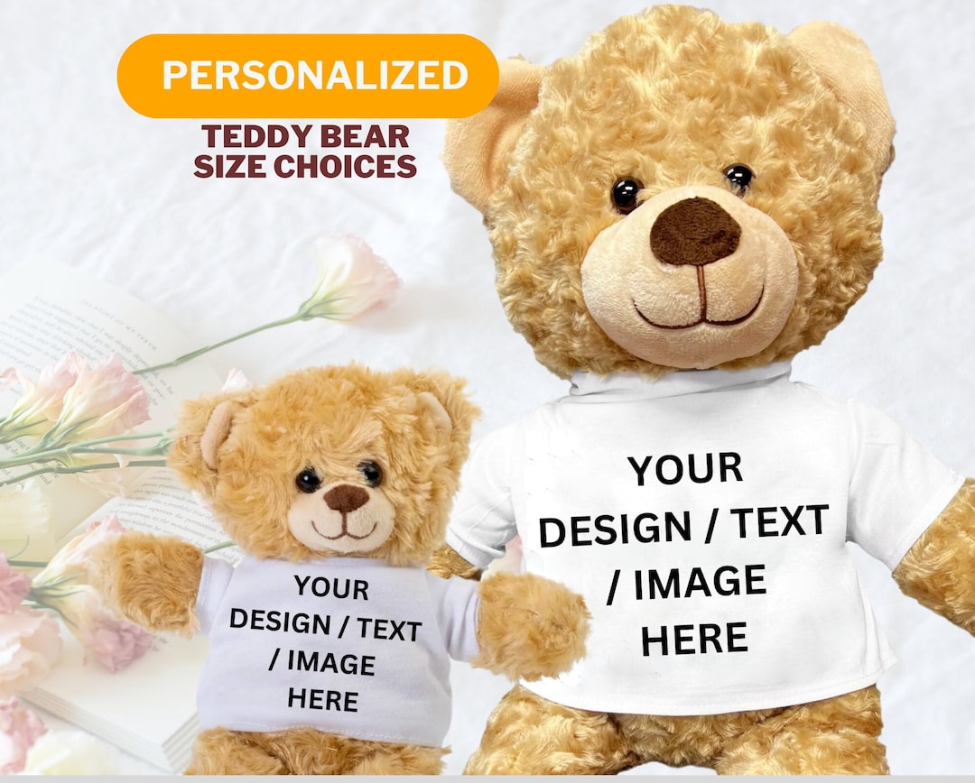 Custom Personalized Build Your Own Teddy Bear, Gift for Valentines Day ...
