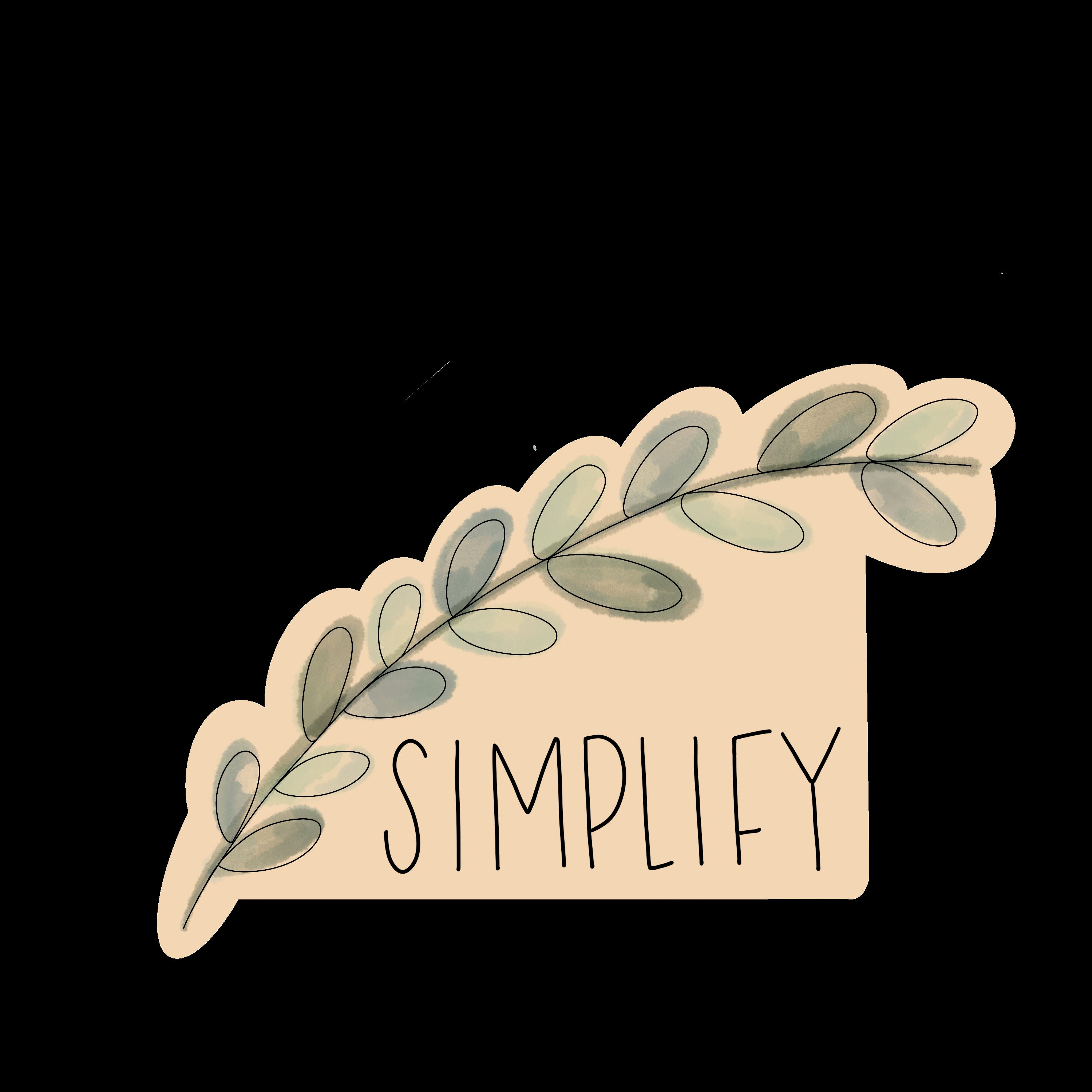 Simplify Sticker: Positive Self Love Encouraging Waterproof - Etsy