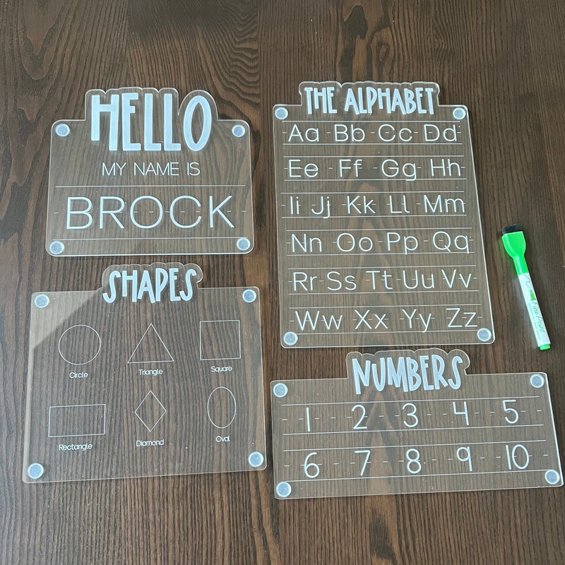 Letter Tracing Board - Etsy