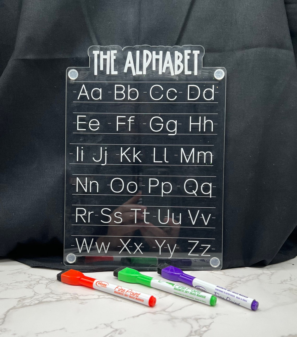 Personalized Name Tracing Board for Kids Bundle, Dry Erase Letter ...